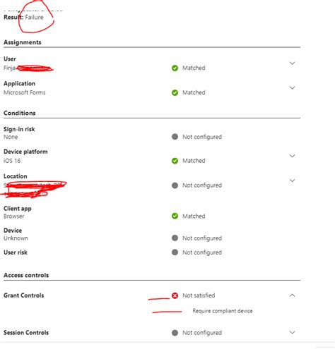 Conditional Access Stating A Compliant Ios Device Is Not Compliant And