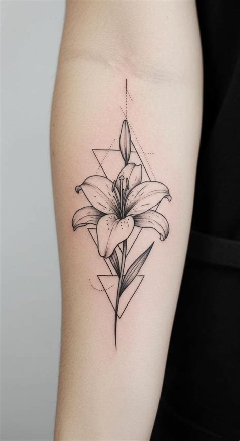 27 Stunning Minimalist Lily Tattoo Ideas For Timeless Elegance
