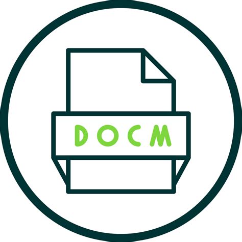 Docm File Format Icon 15991675 Vector Art At Vecteezy