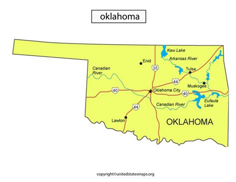 Oklahoma Political Map Political Map Of Oklahoma
