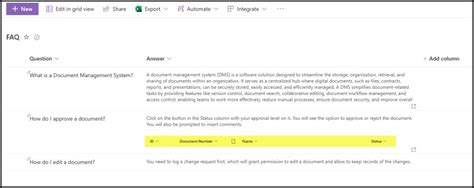Two Super Simple Ways To Share Faqs On Sharepoint Views From Veronique