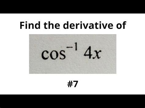 Derivatives Solved Example Problem Solved Derivative Example