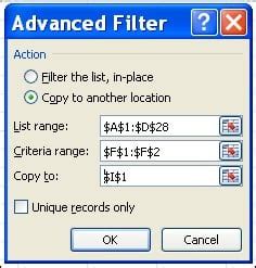 Using The Advanced Filter In Excel STL Blog