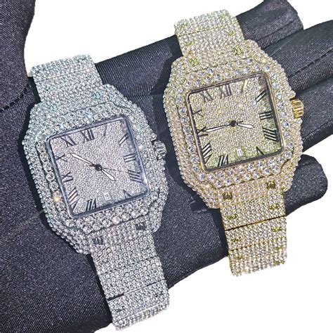 Men Luxury Full Diamond Watch With Rom Smart People Global