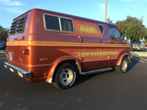 1975 Dodge Custom Van 70s California Survivor Tradesman 200 Daily