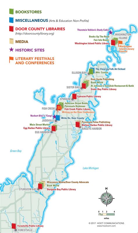 Map Of Door County Towns