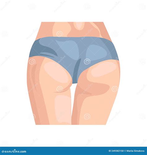 Female Buttocks Flat Icon Colored Element From Body Parts Collection Creative Female Buttocks