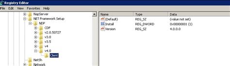 Windows 7 Cannot See In Registry For Net Framework 451 On Windows7
