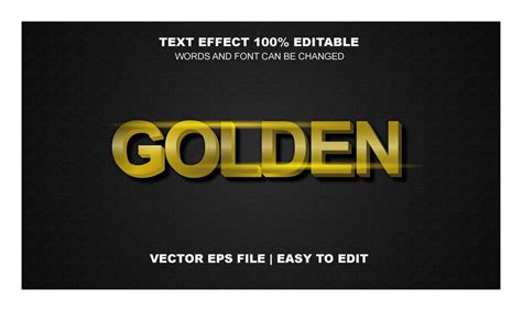 Premium Vector | Gold text effect 3d editable vector eps