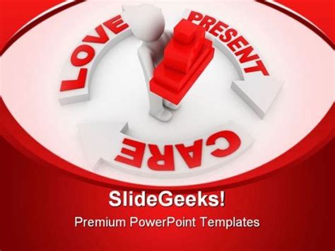 Present And Love Concept Metaphor PowerPoint Themes And PowerPoint Slides 0811
