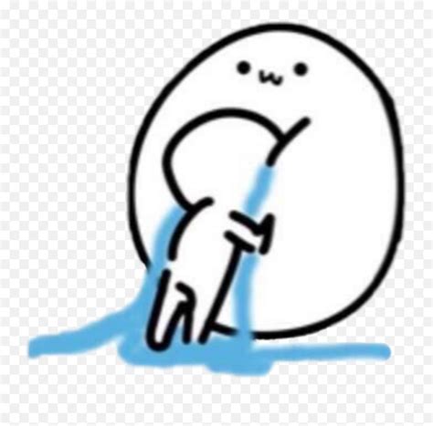Sticker Cry Cute Crying Tears Meme Clipart Full Size Crying Sticker