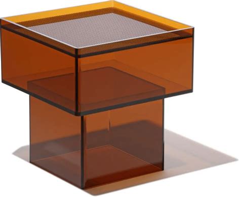 Acrylic Cubed Side Table Brown Or Green Acrylic Side Table Cube Side Acrylic Cubed Side Table Brown Or Green Acrylic Side Table Cube Side