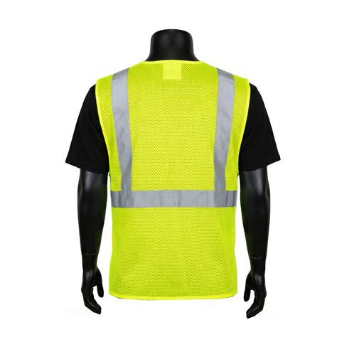 Ansi Type R Class 2 Hi Viz Lime Green Value Mesh Safety Vest Sv2602g