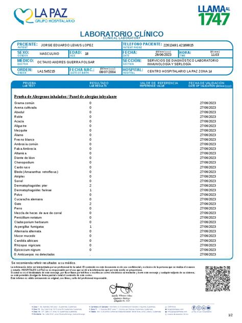 Laboratorio Clínico Edad Pdf Medicina Clinica Ciencias De La Salud