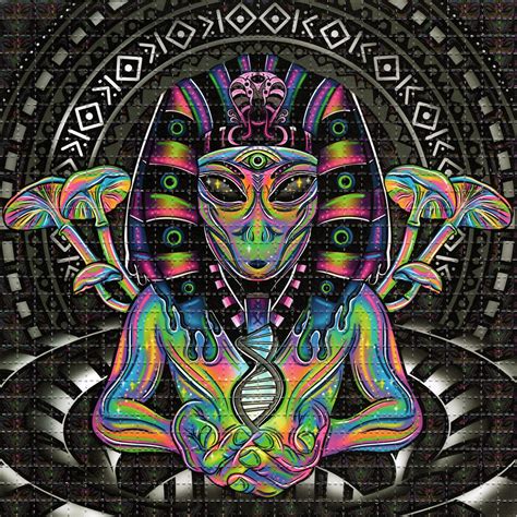Etgyptian By Tripsy Lou Signed Limited Edition Lsd Blotter Art Print