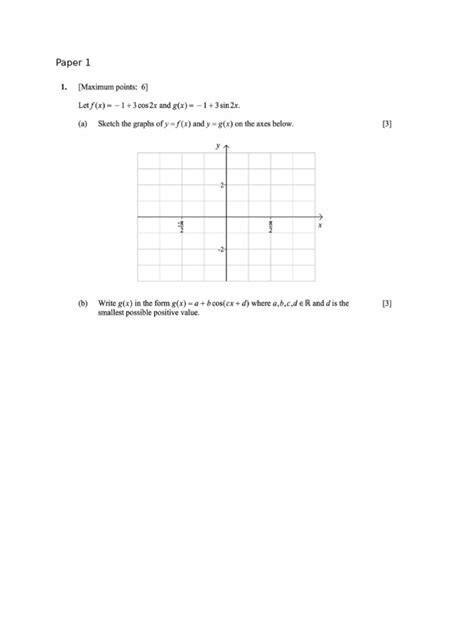 Circular Functions Paper 1 Pdf
