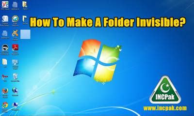 How To Make A Folder Invisible