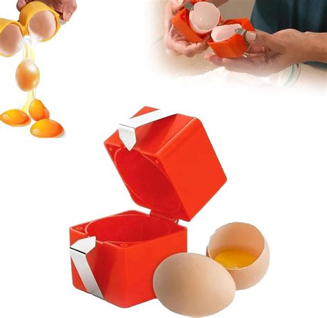 Illuminateupon Egg Opener Egg Cube Egg Separator Handheld Egg Shell