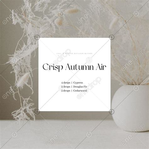 Crisp Autumn Air Fall And Winter Diffuser Blends By Teodora Tinc