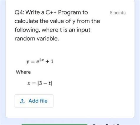 Solved 5 Points Q4 Write A C Program To Calculate The