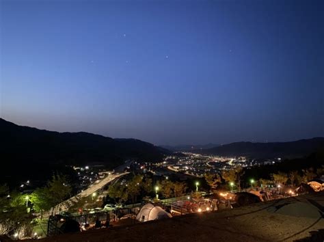 동두천 파인힐 빌리지 캠핑장 서울 근교 야경 뷰 맛집 캠핑장에서 2박3일 봄캠핑 ① 사이트 시설 안내 네이버 블로그