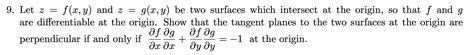 Solved Let Z F X Y And Z G X Y Be Two Surfaces Which Chegg