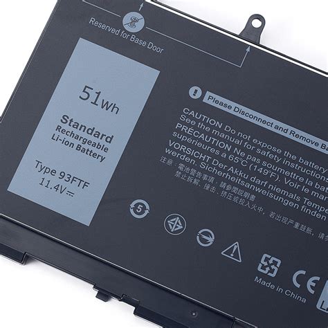 For Dell Latitude E5480 E5490 5488 5280 93ftf 3dddg Laptop Battery
