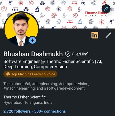 Linkedin Topvoice Machinelearning Community Connections Ai Bhushan Deshmukh