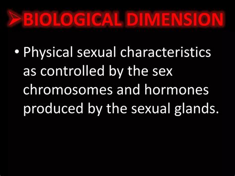 Human Sexuality Dimension Pptx