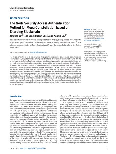 pdf the node security access authentication method for mega