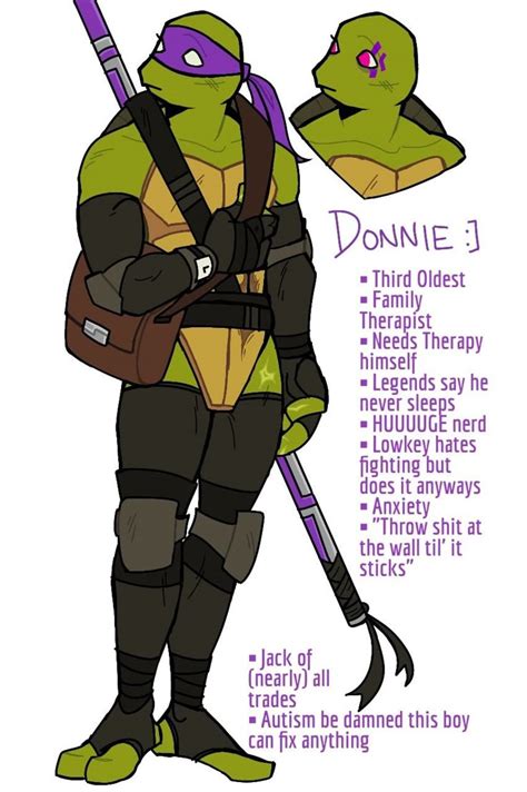 Pin By 🌙luna 🎮gamer ★ Z ★ On 🐢tmnt🍕 Tmnt Characters Donatello Ninja