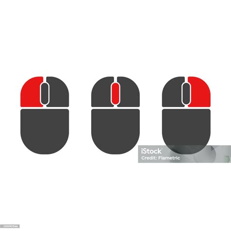 마우스 단추는 격리된 벡터 아이콘 집합을 클릭합니다 컴퓨터 마우스 버튼 표시 왼쪽 클릭 스크롤 오른쪽 클릭 컴퓨터 마우스에 대한 스톡 벡터 아트 및 기타 이미지 Istock