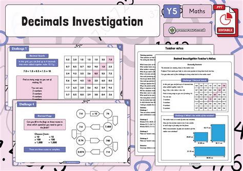 Year 5 Decimals Part 2 Decimals Investigation Grammarsaurus