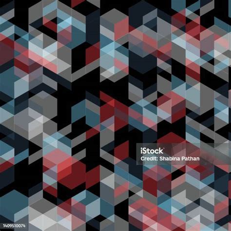 육각형과 삼각형의 추상 장식 그림 월페이퍼를위한 여러 가지 색상의 기하학적 배경을 가진 모자이크 모양 모자이크 패턴 0명에 대한 스톡 벡터 아트 및 기타 이미지 Istock