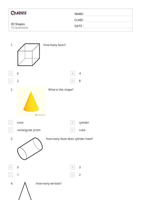 50 Rectangular Prisms Worksheets For 1st Class On Quizizz Free