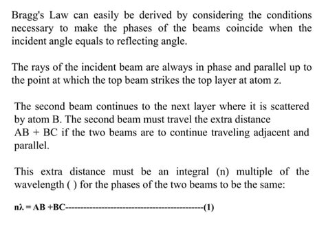 Lecture 1 Principle And Application Of X Ray Diffractometerpdf