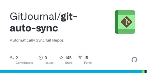 Github Gitjournalgit Auto Sync Automatically Sync Git Repos