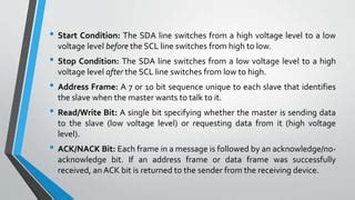 I2c Protocol InterIntegrated Circuit Communication Protocol PPTX