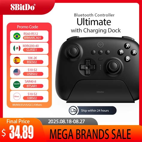 8bitdo Ultimate Wireless Controller With Charging Dock For Windows A