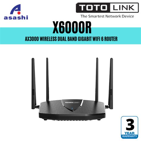 Totolink X R Ax Wireless Dual Band Gigabit Wifi Router Lazada