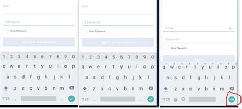 Different Keyboard Type In The Same Extended Activity Android Tab Key