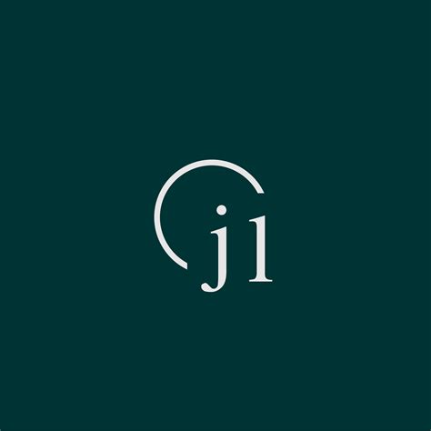 Jl Initial Monogram Logo With Circle Style Design 25509658 Vector Art At Vecteezy