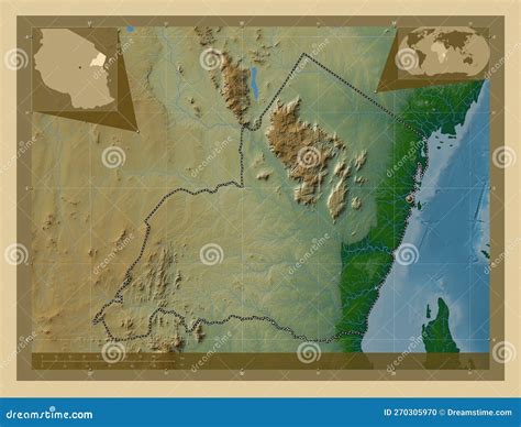 Tanga Tanzania Fisico Capitale Illustrazione Di Stock Illustrazione