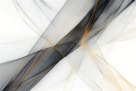 Minimalist Abstract Design Featuring Intersecting Black Lines Against White Background Stock