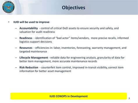 PPT Item Unique Identification IUID Update For JPIWG PowerPoint Presentation ID