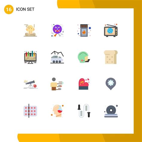 16 Universal Flat Colors Set For Web And Mobile Applications Analytics World Halloween Scary