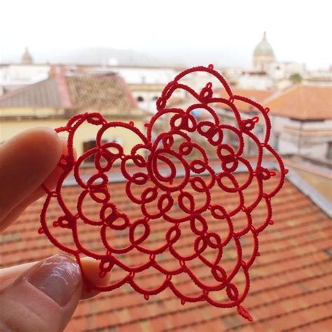 Tatting Pattern Pdf Square By Frivolite Con Sabor For Shuttle Tatting