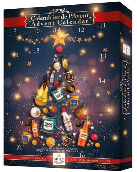 Abtey Advent Calendar With Dark Chocolate Liqueur Filled Assortment