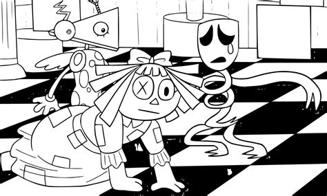 Pomni In The Amazing Digital Circus Coloring Page Download Print Or