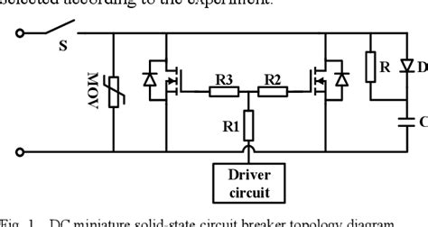 Figure 1 From Design Of A Dc Miniature Solid State Circuit Breaker And Impact Analysis Of Stray